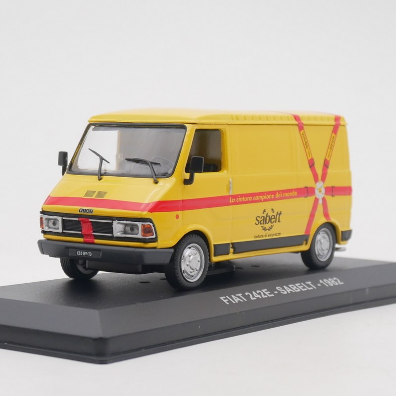 ixo 1:43 FIAT 242E SABELT 1982菲亚特面包车合金汽车模型广告车