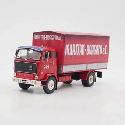 ixo 1:43 Volvo F89沃尔沃货车意大利物流运输车汽车模型玩具车