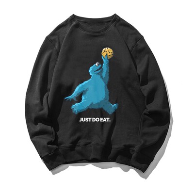 aj青年恶搞芝麻街甜饼怪长袖卫衣