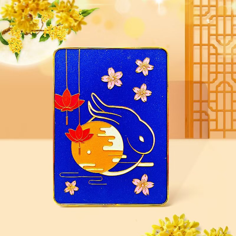 掐丝珐琅diy手工材料包景泰蓝非遗手工diy画中秋节手工教师节礼物