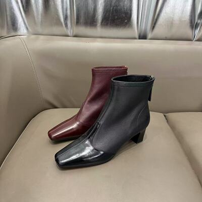 【野&马皮高定】41265羊皮小短靴！脚背高捡大漏！跟高5cm！