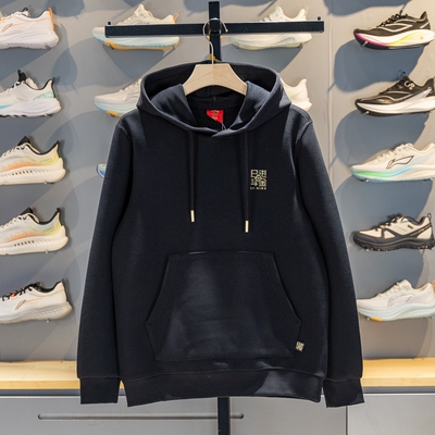 李宁男女通用连帽套头卫衣