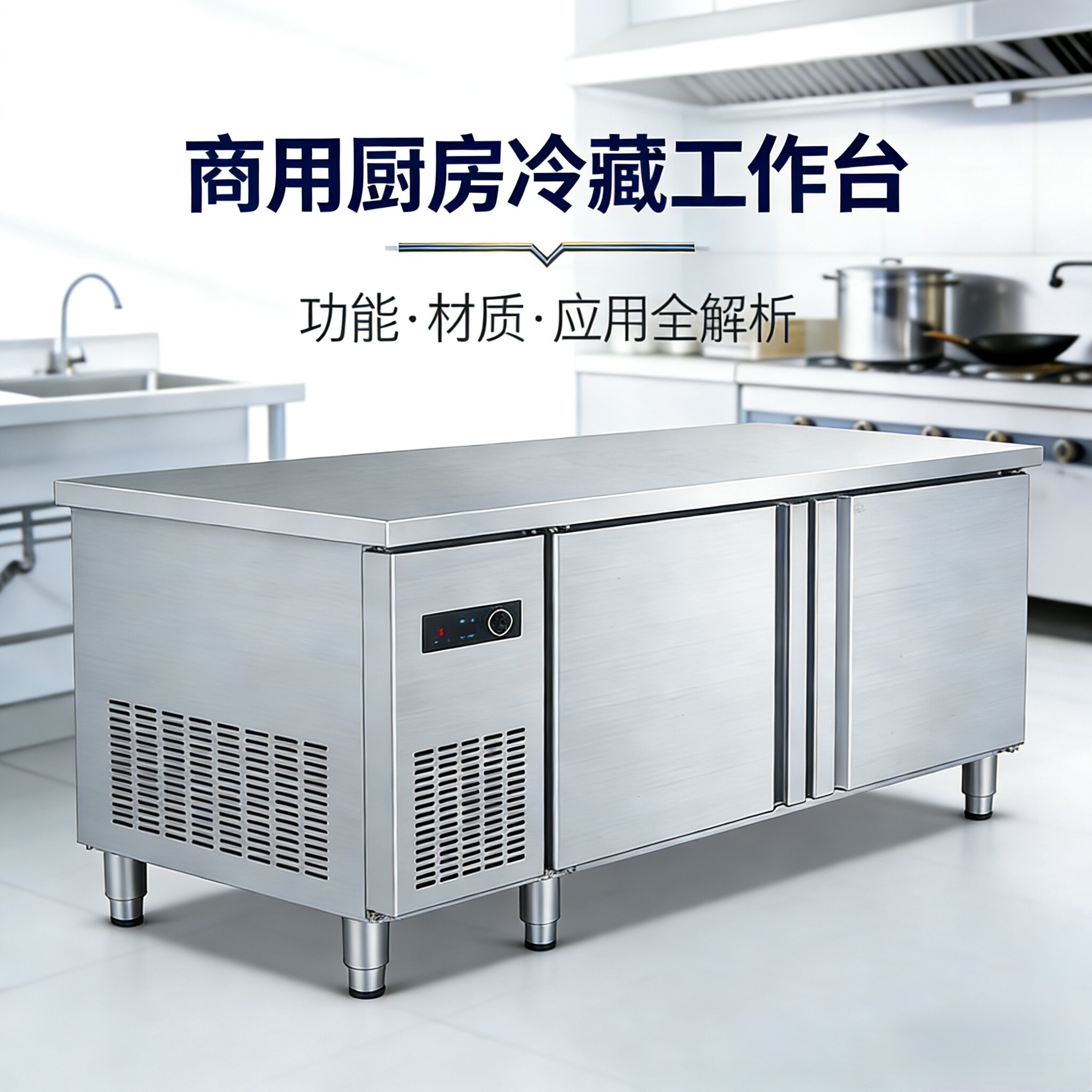 冷冻冷藏保鲜工作台商用冰柜厨房卧式平冷操作台