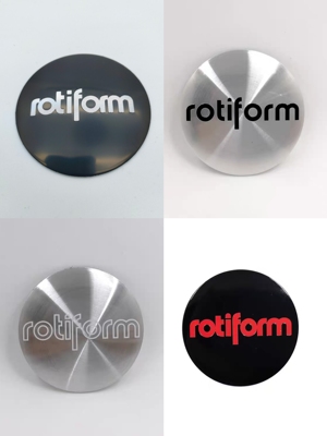 ROTIFORM改装轮毂盖标贴45MM铝合金装饰车贴56.5MM弧形车标65MM