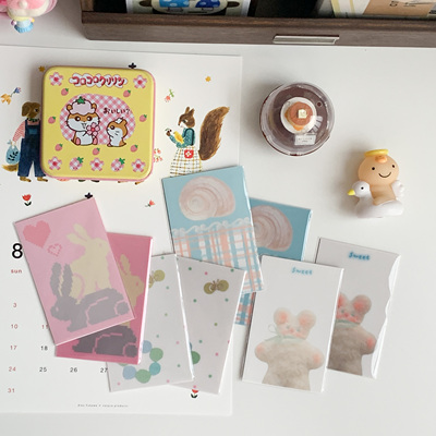 特价现货 栗栗斯手作玩偶刺绣像素海螺 手帐素材纸梦幻硫酸纸便签