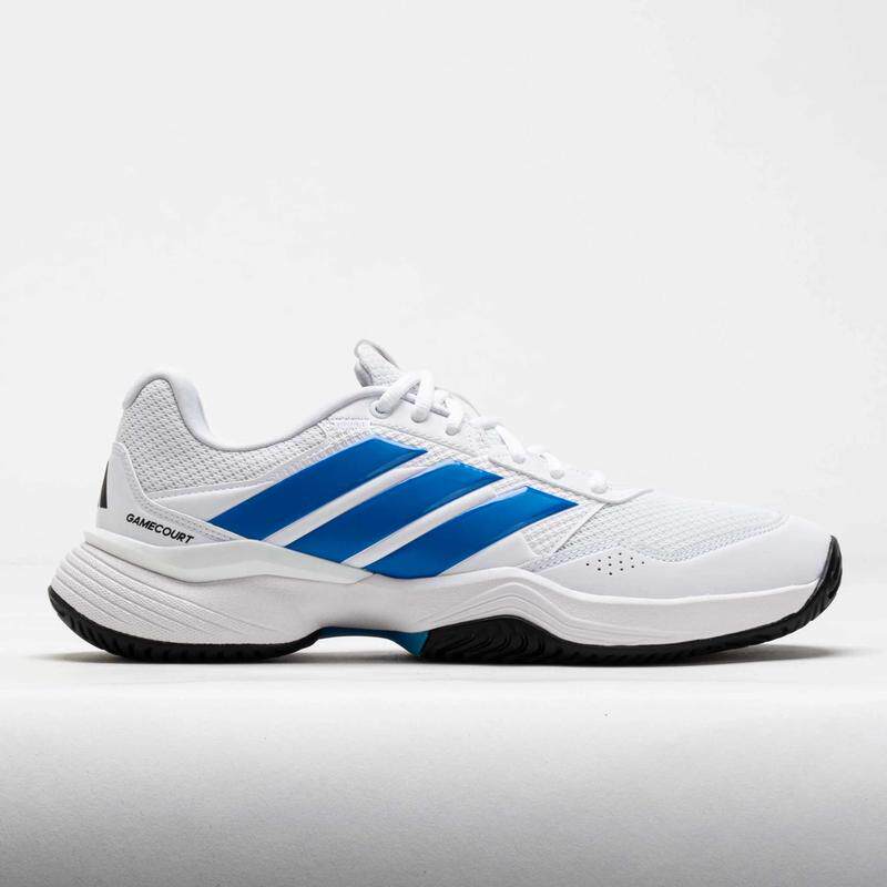 海外代购Adidas/阿迪达斯男士网球鞋透气网面耐磨大底白蓝配色