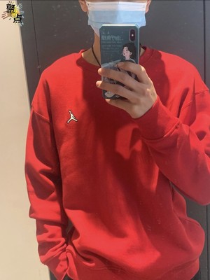 Nike耐克 Air Jordan 男子运动休闲潮流宽松加绒套头衫卫衣DQ7521