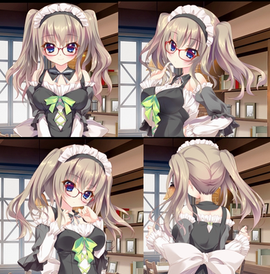 动漫双马尾定做假毛