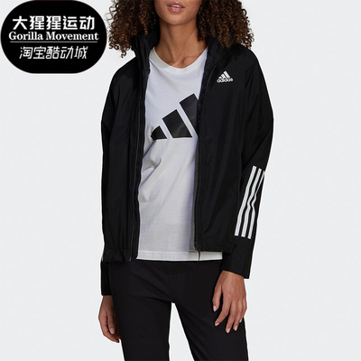 阿迪达斯女子运动防风夹克