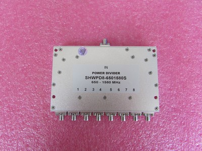 650-1580MHz 10W SMA RF射频微波同轴一分八功分器 频率可定制