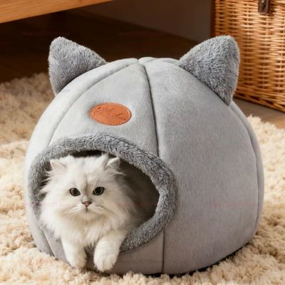 Winter Warm Cat Nest Semi-Enclosed Design Windproof And Cold