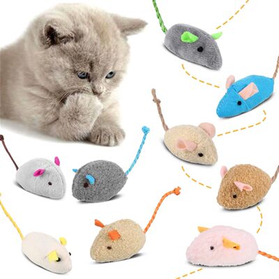 Catnip Mouse Toys,9 Pcs Catnip Toys for Cats,Mini Pet Chew S