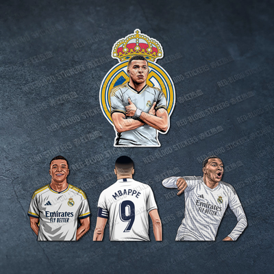 皇马姆巴佩防水防晒反光车贴