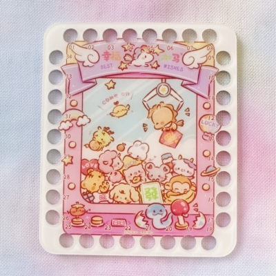 十字绣工具穿线板排线器抓娃娃机【34孔亚克力线板}绣线整理收纳