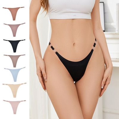 Thongs for women Ice Silk Sexy G-string Female UnderwearFit