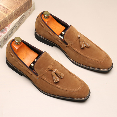 Men Leather Dress Shoes Fashion Non-Loafers Plus Size