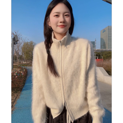【拉绒工艺】阿拉善之约拉链羊绒衫【胸围52衣长62】8892#