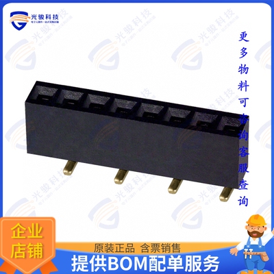 NPPC081KFXC-RC 连接器CONN HDR 8POS 0.1 GOLD SMD