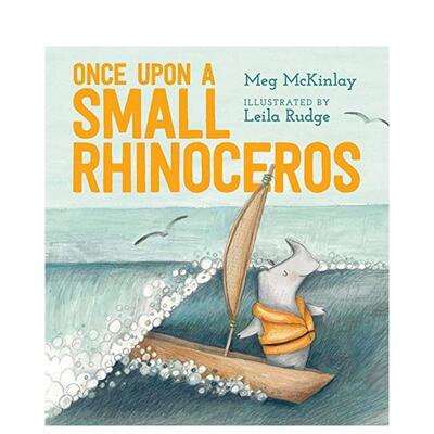 【现货】从前有一头小犀牛 Once Upon a Small Rhinoceros 原版英文儿童绘本图书