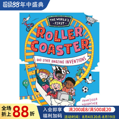 【现货】过山车及其余事物的发明故事 The World’s First Rollercoaster 原版英文儿童绘本图书书籍