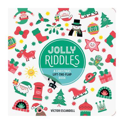 【现货】圣诞猜猜乐：欢乐翻翻书 Jolly Riddles 原版英文儿童趣味 节日主题 锻炼观察力 提升词汇量图书