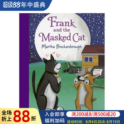 【预售】弗兰克和蒙面猫 全彩桥梁书 Frank and the Masked Cat 原版英文儿童桥梁书