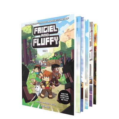 【预售】英文漫画 受《我的世界》启发Frigiel et Fluffy的不幸经历 1-5 套装 The Minecraft-Inspired Misadventures 英文图书