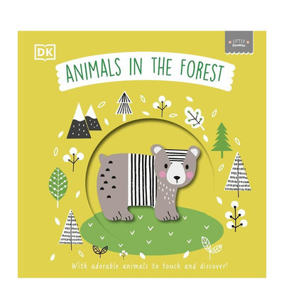 【现货】【互动纸板书】森林动物 【Little Chunkies】animals in the Forest 原版英文儿童趣味图书书籍