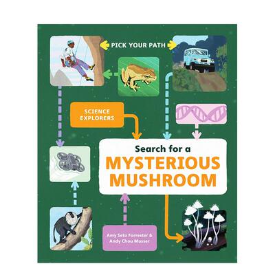 【预售】寻找神秘蘑菇 互动游戏冒险【Science Explorers】Search for a Mysterious Mushroom: Pick Your Path原版英文儿童绘本