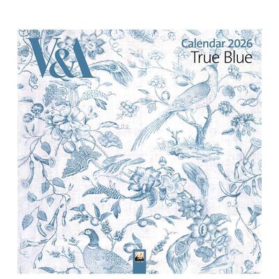 【现货】V&A：纯粹的蓝 2026年挂历（艺术日历） V&A: True Blue Wall Calendar 2026 (Art Calendar) 原版日历 进口图书