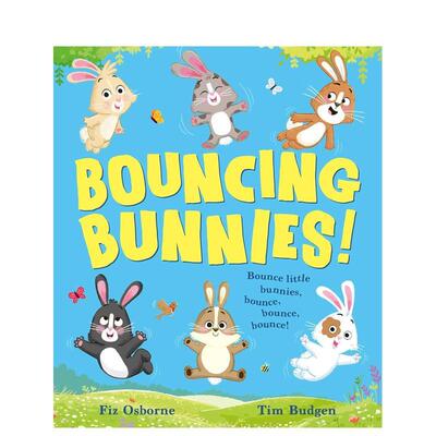 【预售】跳跃的兔子 Bouncing Bunnies 原版英文儿童绘本图书