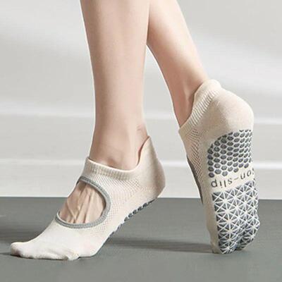 Yoga Socks Women Silicone Nonslip Pilates Grip Lowankle So