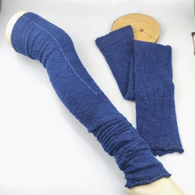 袜套珊瑚绒保暖瘦身虾线超长