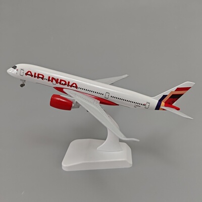19cm印度航空India空客机A350合金仿真飞机模型金属航模带起落架