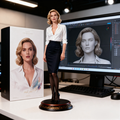 来图定制真人手办3D全彩打印