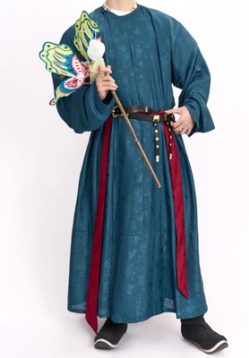 【出租】惜物国风唐制汉服圆领袍仿花罗杂宝唐圆领袍伴郎父母司仪
