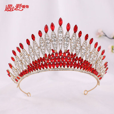 发饰合金日韩高档大气皇冠