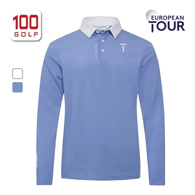EuropeanTour欧巡赛高尔夫男装长袖T恤薄款弹力春秋运动Polo衫