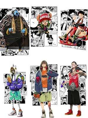 【70张】海贼王酷炫男生动漫壁纸手机高清屏保爆品深色卡通涂鸦