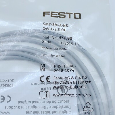 原装正品FESTO磁性开关SMT-8M-A-NS-24V-E-2，5-OE 订货号574338