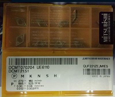 三菱车刀片数控刀片 DCMT070204 UE6110 DCMT11T304 UE6110