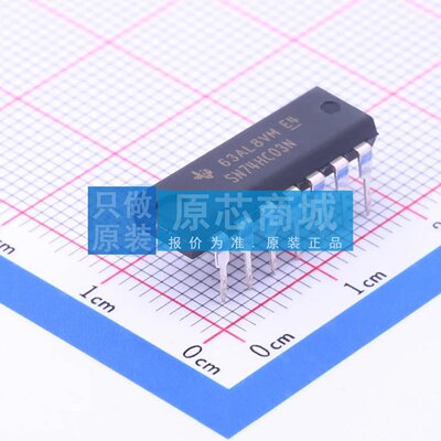 逻辑门 SN74HC03N DIP-14 原装正品 电子元器件配单
