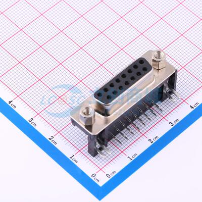 D-Sub/VGA连接器 DS1037-15FNAKT76-0CC 弯插 母 15P 电子元器件