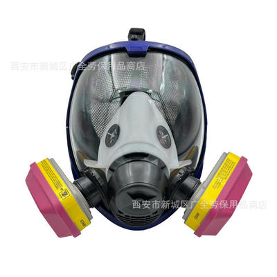 球形防毒面具硅胶全面式60921 60923  60926打磨防粉尘防甲醛装修