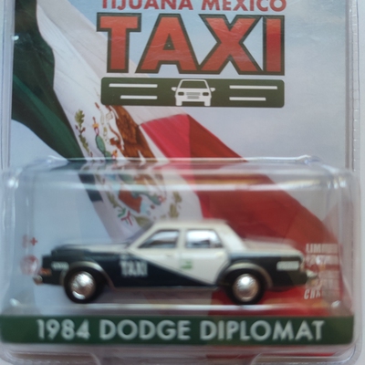 1:64 Greenlight绿光1984道奇 出租车DODGE DIPLOMAT 合金车模