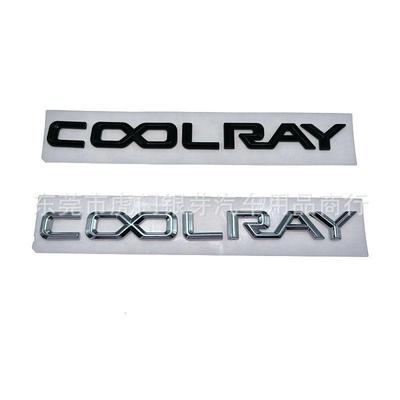 适用于COOLRAY吉利缤越改装ABS塑料个性字母车贴车尾箱标志贴