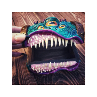 跨境新款Mimic Chest Dungeons and Dragons 龙与地下城RPG骰子盒