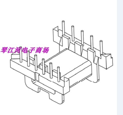 efd20变压器磁芯骨架卧式5+6