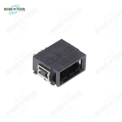 524594-E[连接器MAXIBR_QT M 02POS RA SMT TIN BK]