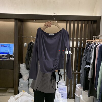 韩国直邮RAWROW空空韩代26秋季百搭时尚设计感通勤个性长袖T恤